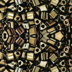 Toho TRIANGLE 8/0 Seed Beads METALLIC IRIS BROWN