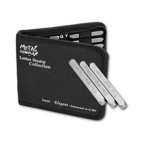 ELEGANT ALPHABET METAL STAMP SET 3mm Lower Case| Eureka Crystal Beads