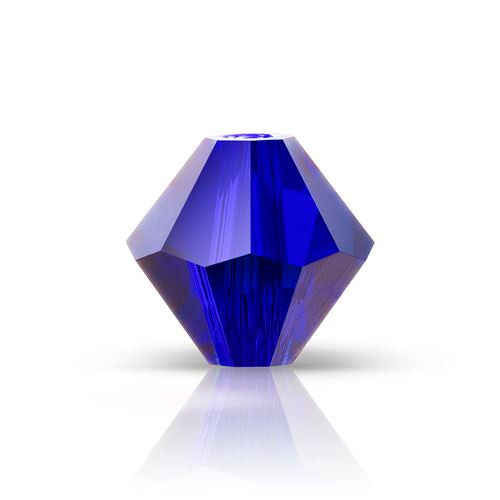 Preciosa Crystal Bicone Beads 6mm COBALT BLUE