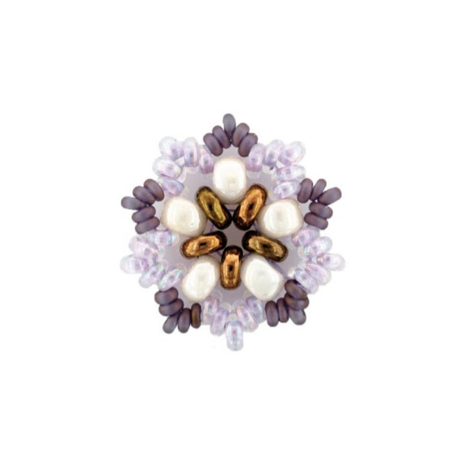 Triplet Pendant Star Component Pattern Eureka Crystal Beads