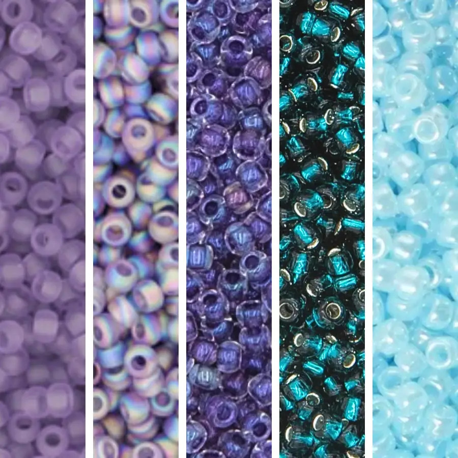Amethyst Dawn Toho Size 11 Color Mixes | Eureka Crystal Beads