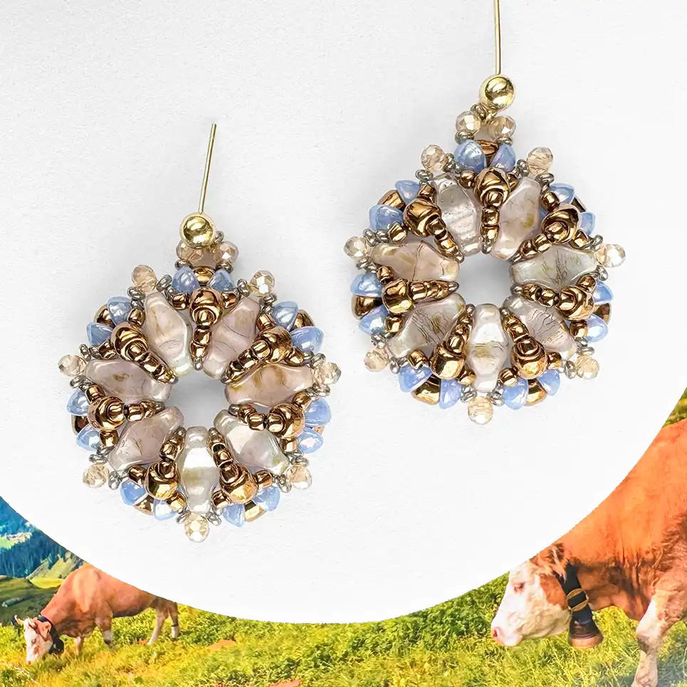 Alpine Vista Earrings DIY Jewelry Tutorial | Eureka Crystal Beads