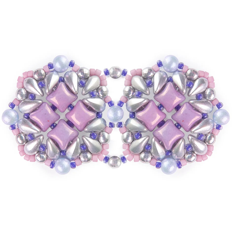 The Ella Beaded Square Segment Pattern | EUREKA CRYSTAL BEADS