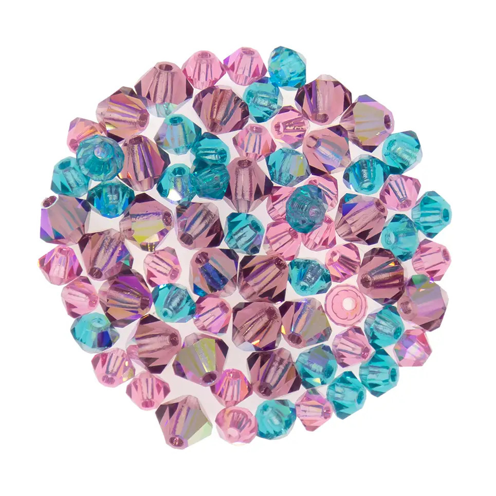 Preciosa Crystal Bicones 3-4mm MYSTIC TIDES Mix