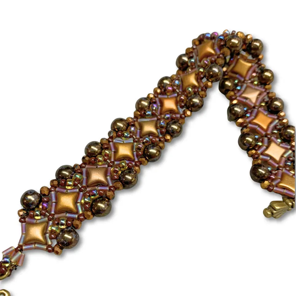 Treasures of Time Beaded Bracelet Tutorial | Eureka Crystal Beads