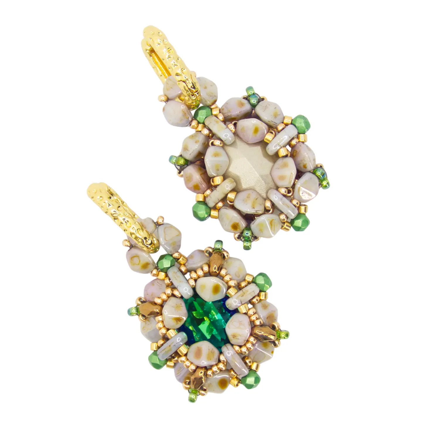 Wuthering Heather Earrings Beading Tutorial | Eureka Crystal Beads