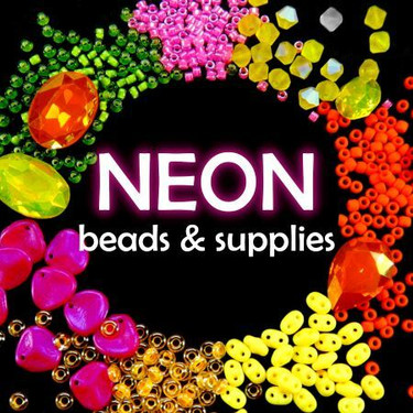Neon Colored Beads and Stones: neon pink, purple, green | Eureka ...