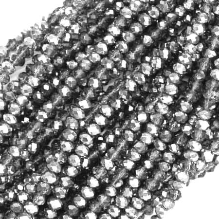 Faceted Chinese Crystal Spacer Bead - 3x2mm | Eureka Crystal Beads