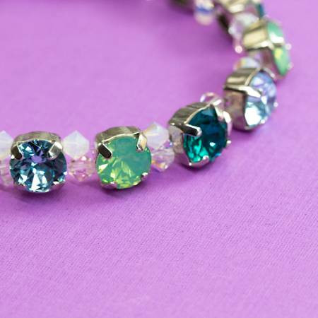Merlot Crystal Chaton Bracelet Tutorial | Eureka Crystal Beads
