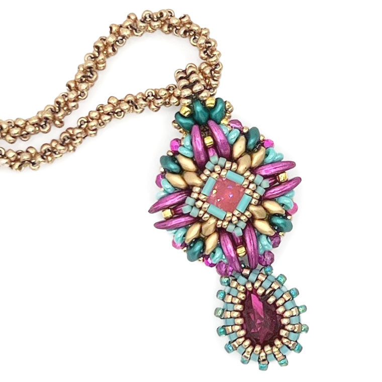 Dark Lily DIY Jewelry Pendant Tutorial | Eureka Crystal Beads