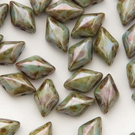 Mini GemDuo beads - Czech Glass Beads | Eureka Crystal Beads