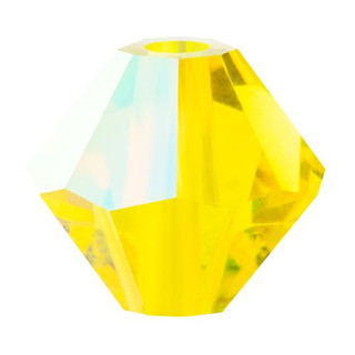 Preciosa Crystal Bicone Beads 4mm MONTANA AB