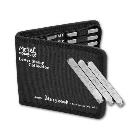 ELEGANT ALPHABET METAL STAMP SET 3mm Lower Case| Eureka Crystal Beads