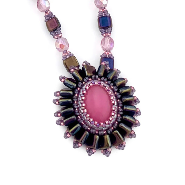 Sunset Pendant Baeding DIY Tutorial| Eureka Crystal Beads