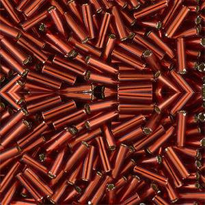 Toho BUGLE Seed Beads 6mm GOLD LUSTERED MYSTIC