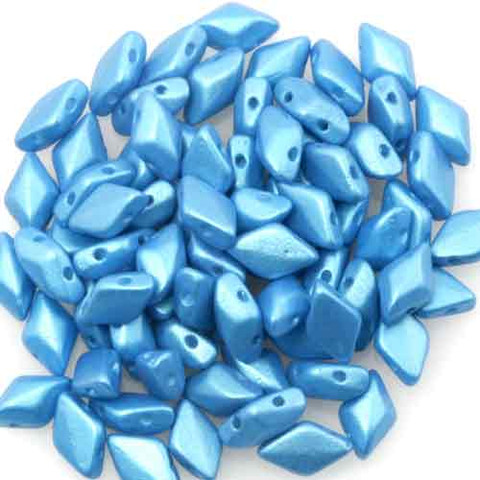 GemDuo Pearl Shine Azuro Beads - Matubo Diamond-Shaped
