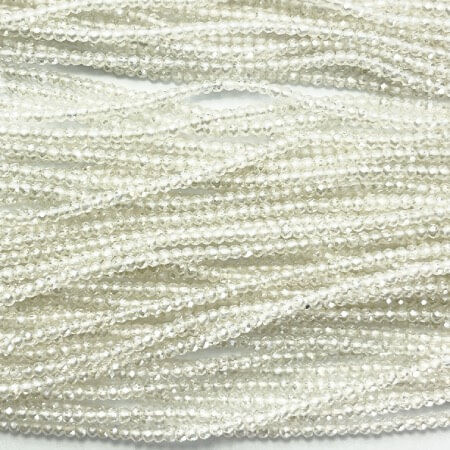 2mm CRYSTAL QUARTZ AB - Gemstone | Eureka Crystal Beads