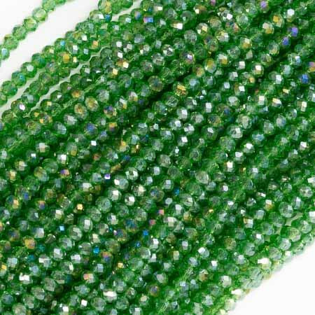 Faceted Chinese Crystal Spacer Bead - 3x2mm | Eureka Crystal Beads