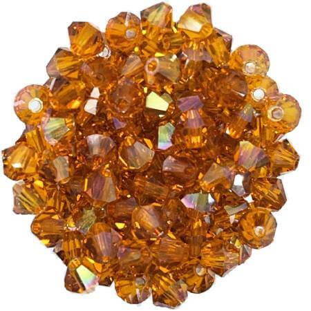 Preciosa Crystal Bicone Beads 4mm SUN PURPLE HAZE