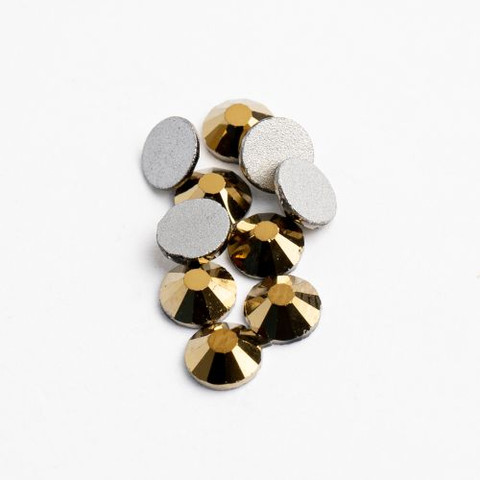 FLAT BACKS ss30 Metallic Gold by Crystal Lane | EUREKA CRYSTAL BEADS