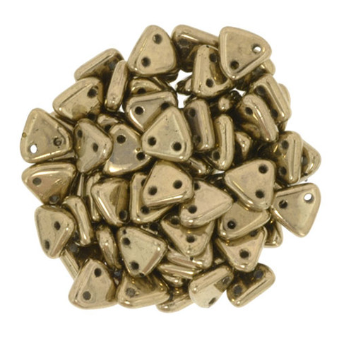 2-Hole TRIANGLE Beads BRONZE| EUREKA CRYSTAL BEADS