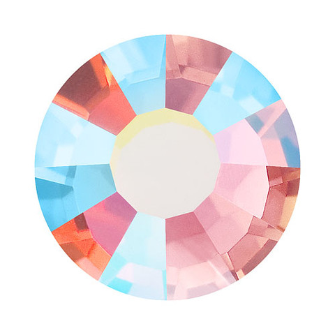 Preciosa Hotfix Flat Back Rhinestones LIGHT ROSE AB ss20