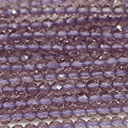 CRYSTAL QUARTZ VIOLET 2mm Beads - Gemstone | Eureka Crystal Beads