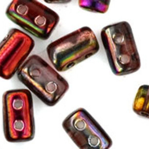 RULLA Czech Glass Beads 5x3mm MAGIC WINE| EUREKA CRYSTAL BEADS