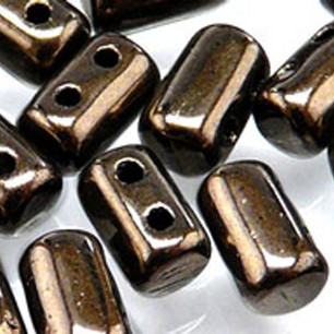 RULLA Czech Glass Beads 5x3mm CHOCOLATE BRONZE