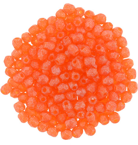 Czech Glass 2mm Firepolish Beads FLASH PEARL HYACINTH