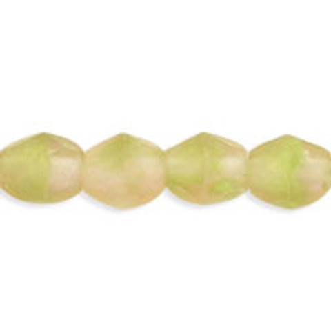 Czech Glass FIREPOLISH Beads 4mm HURRICANE GLASS MATTE SHENANDOAH
