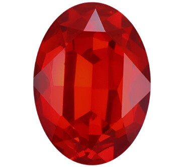 Krakovski Crystal Oval Stone 18x25mm LIGHT SIAM