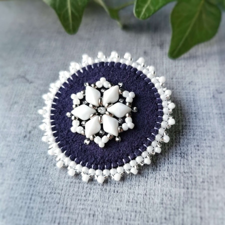 Snow Queen Brooch | Eureka Crystal Beads