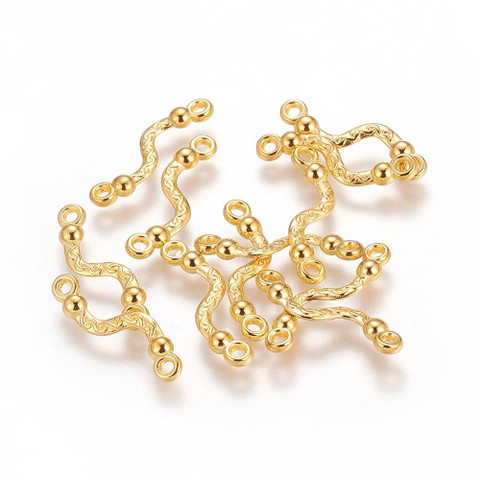 Link TWIST CONNECTOR 22.5mm Gold Plated | EUREKA CRYSTAL BEADS