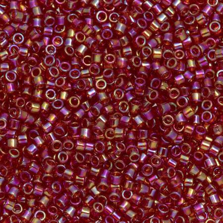 TOHO Aiko Seed SIZE-11 #165C TRANSPARENT RUBY RAINBOW