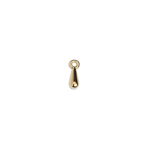 Charm-DROP 3D- 24K Gold Plated | Eureka Crystal Beads