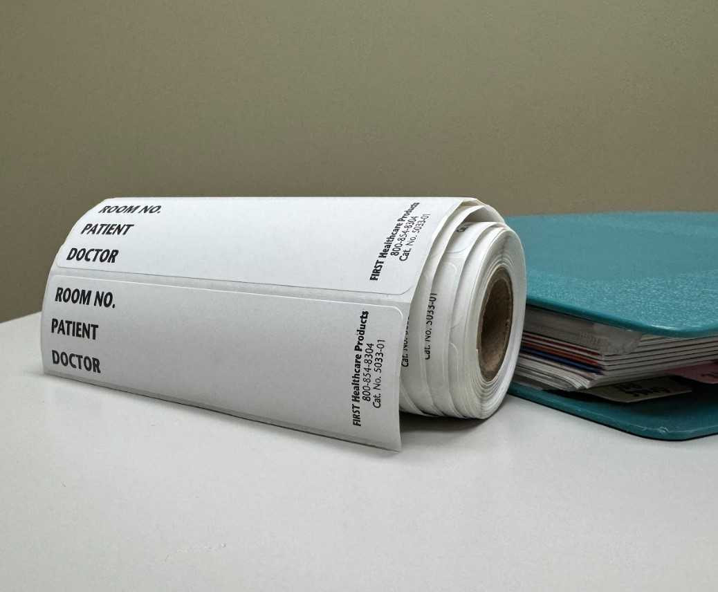 Spine I.D. Label Printed for Charting| 5-3/8" x 1-3/8", 200/Roll ...
