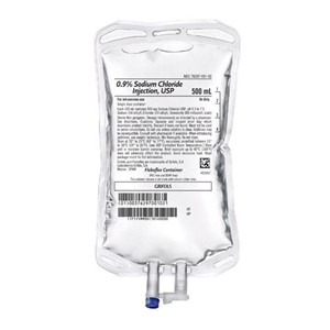 Sodium Chloride 0.9% IV Solution - 500mL Plastic Bag - ON BACKORDER ...