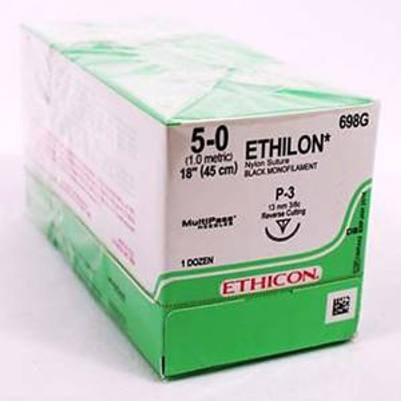 5-0 Ethilon Suture - P-3 - 18 inch (Box of 12) - Modern Medical Products 5-0 Ethilon Suture - P-3 - 18 inch (Box of 12) - Modern Medical Products