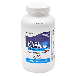 Docusate Sodium 100Mg (1000 Softgels)