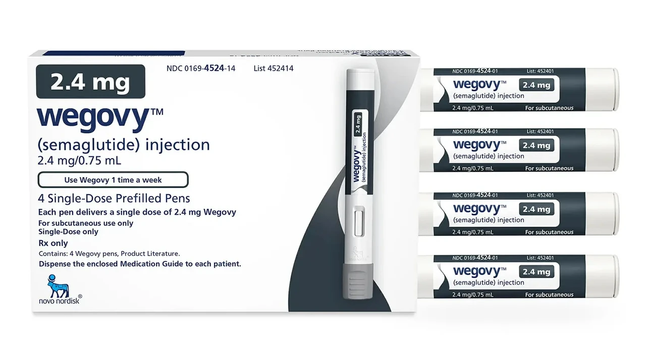 Wegovy Semaglutide 2.4mg/0.75ml Injection Prefilled Injection Pen 4/bx ...