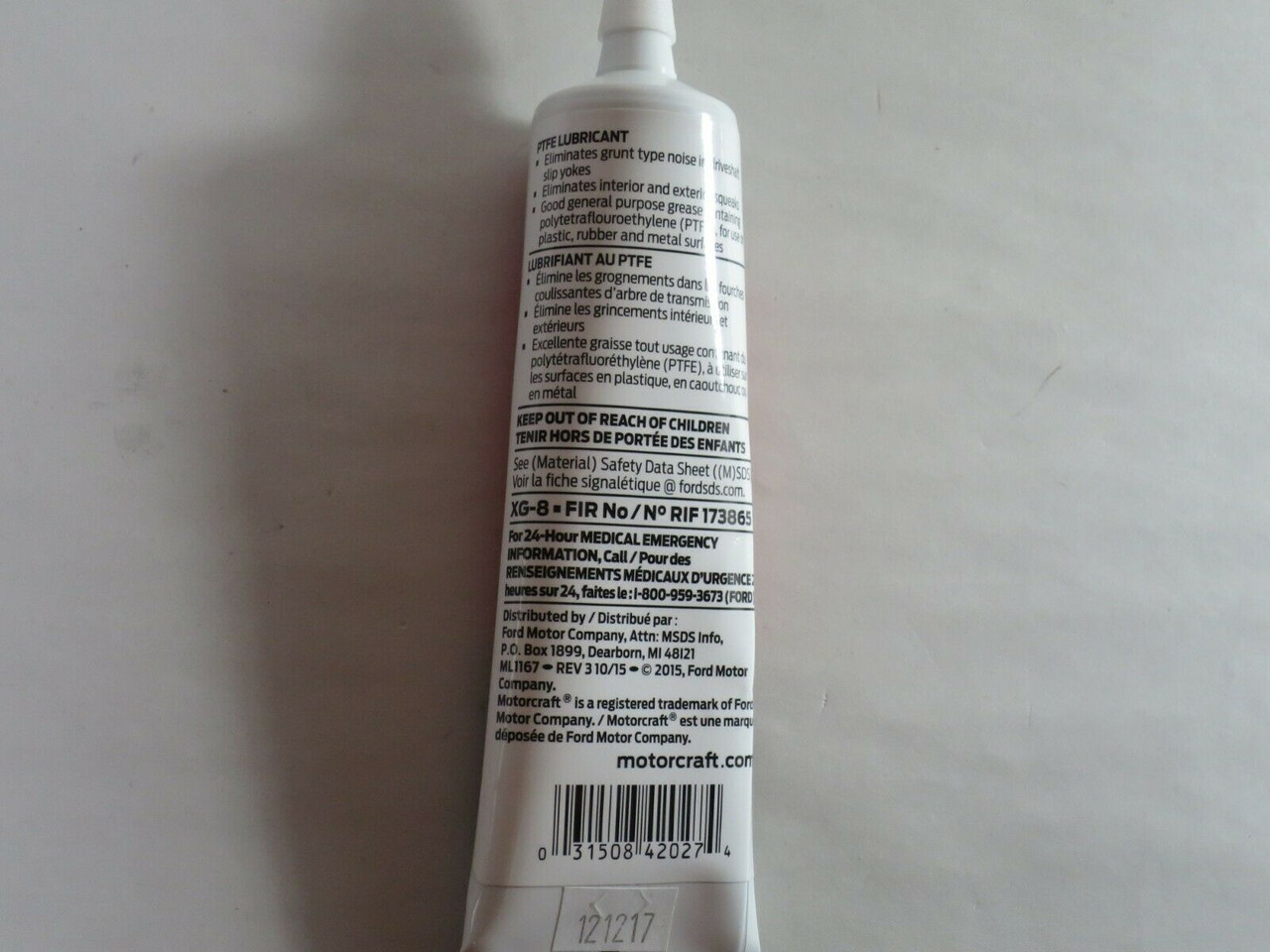 Motorcraft PTFE Lubricant XG-8 Grease 3oz.