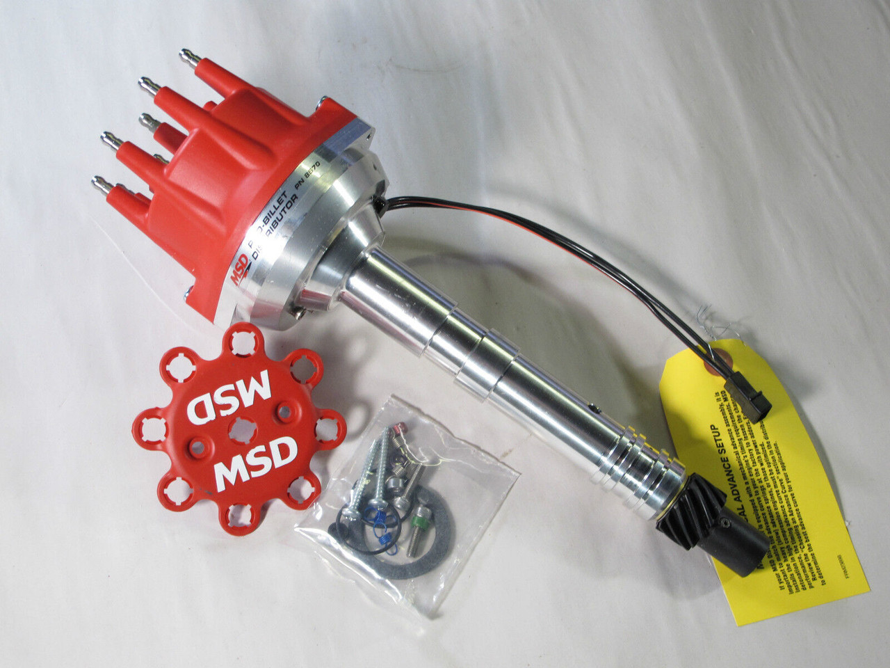 MSD 8570 Pro Billet Distributor Magnetic Trigger Small Base Cap Chevy ...