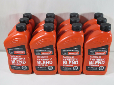 Motorcraft® SAE 10W-30 Synthetic Blend Motor Oil XO-10W30-Q1SP Case of ...