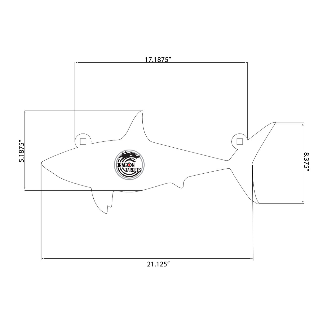 Dragon Targets Dragon 3/8" AR500 Steel Shooting Target