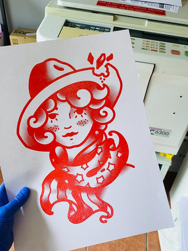 Make One Color Risograph Art Prints | Split Arrow