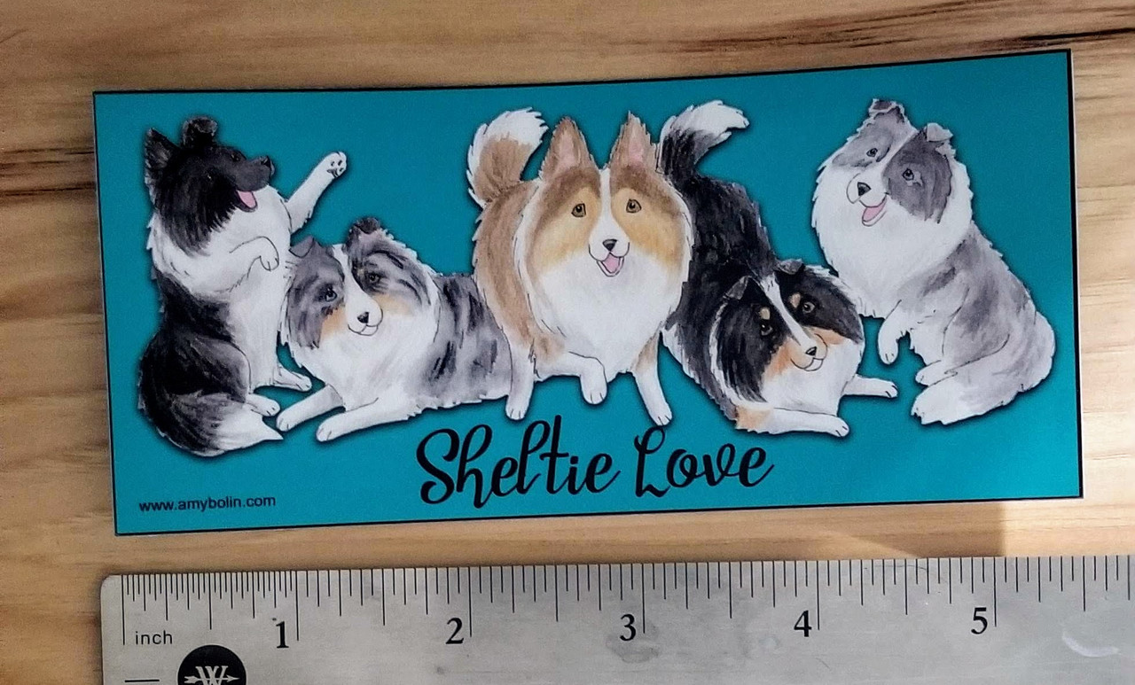 "Sheltie Love - Shades Of Shelties" Bi Black, Bi Blue, Blue Merle ...