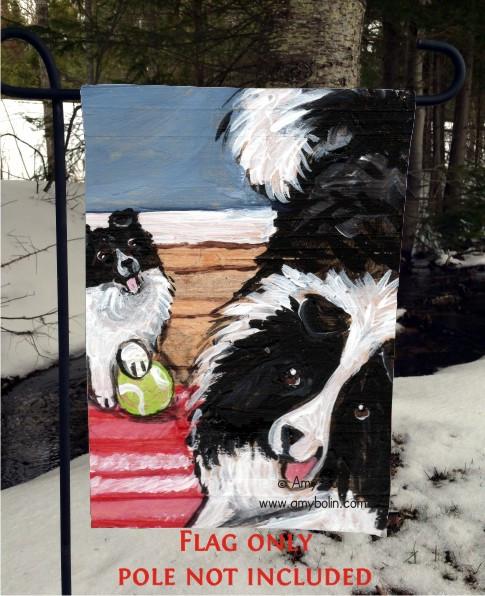 "Pretty As A Picture" Tri Color Shetland Sheepdog Garden Flag - Amy ...