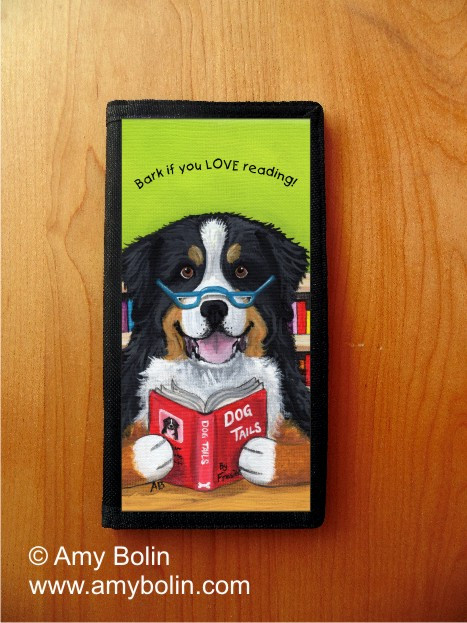 "Dog Tails Vol 4" Bernese Mountain Dog Checkbook Cover - Amy Bolin's ...