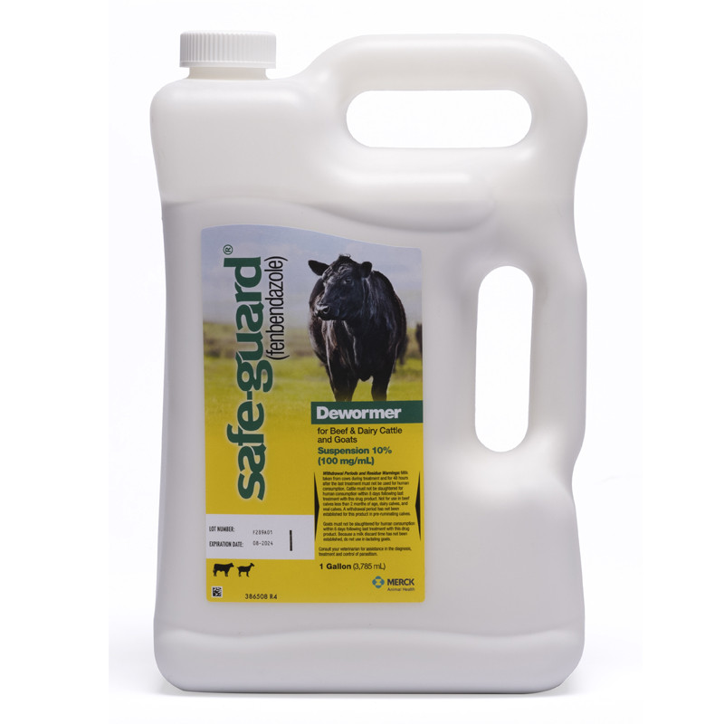 SAFE-GUARD SUSPENSION 10% DEWORMER, DRENCH FOR BEEF & DAIRY CATTLE AND ...